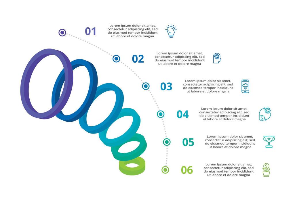 Loop Infographic Vector Art, Icons, and Graphics for Free Download