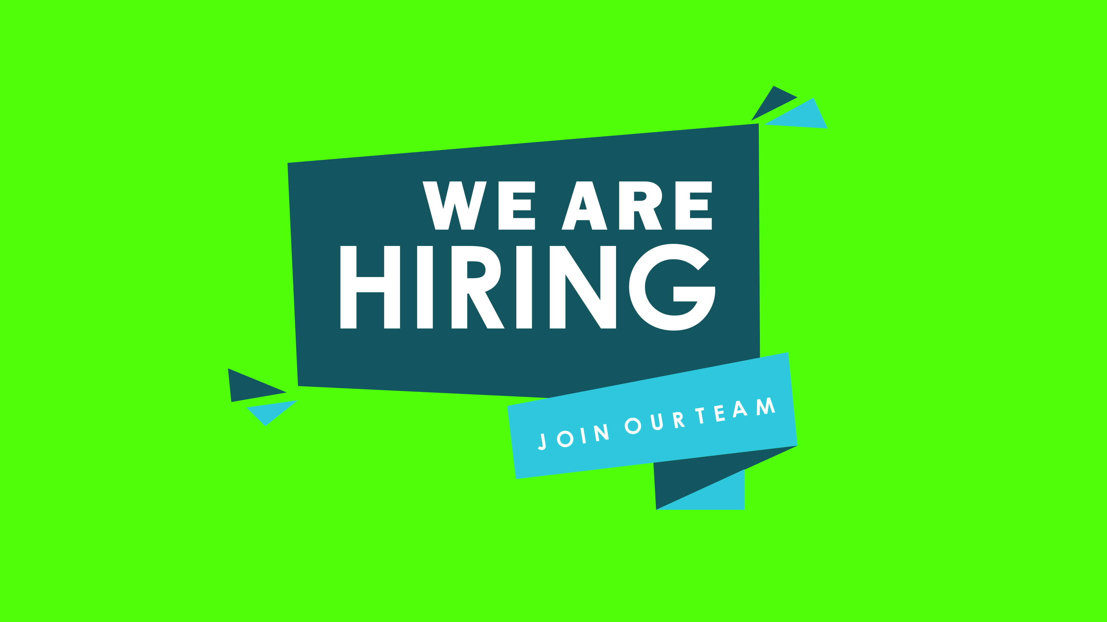 We Are Hiring Join Our Team, Join Now, Join Us, Job Opportunity Green Screen. 4K Resolution ...
