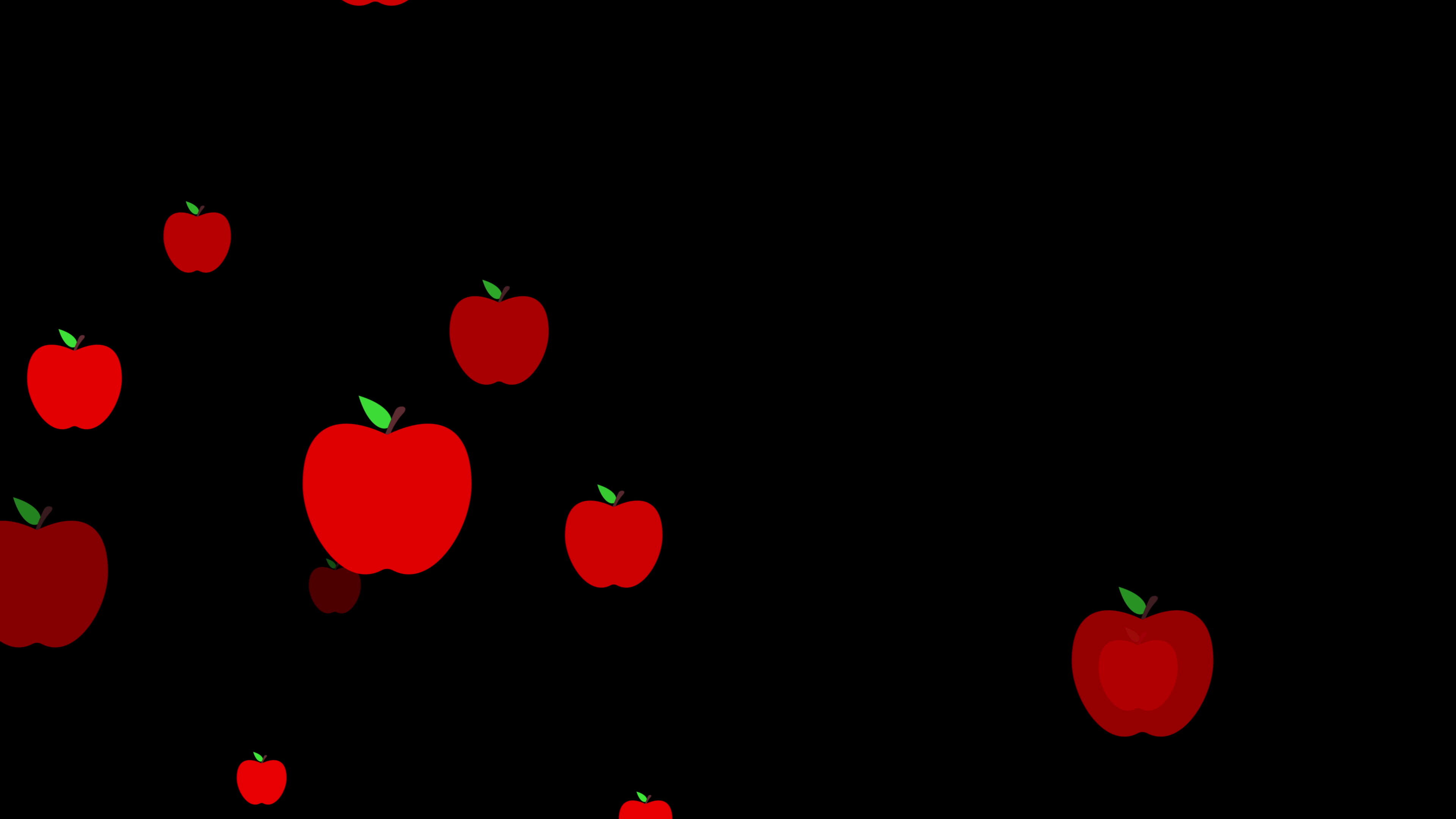 Apple Falling Animation Of Red Apples Alpha Channel Transparent. 4K Resolution 45707927 Stock ...