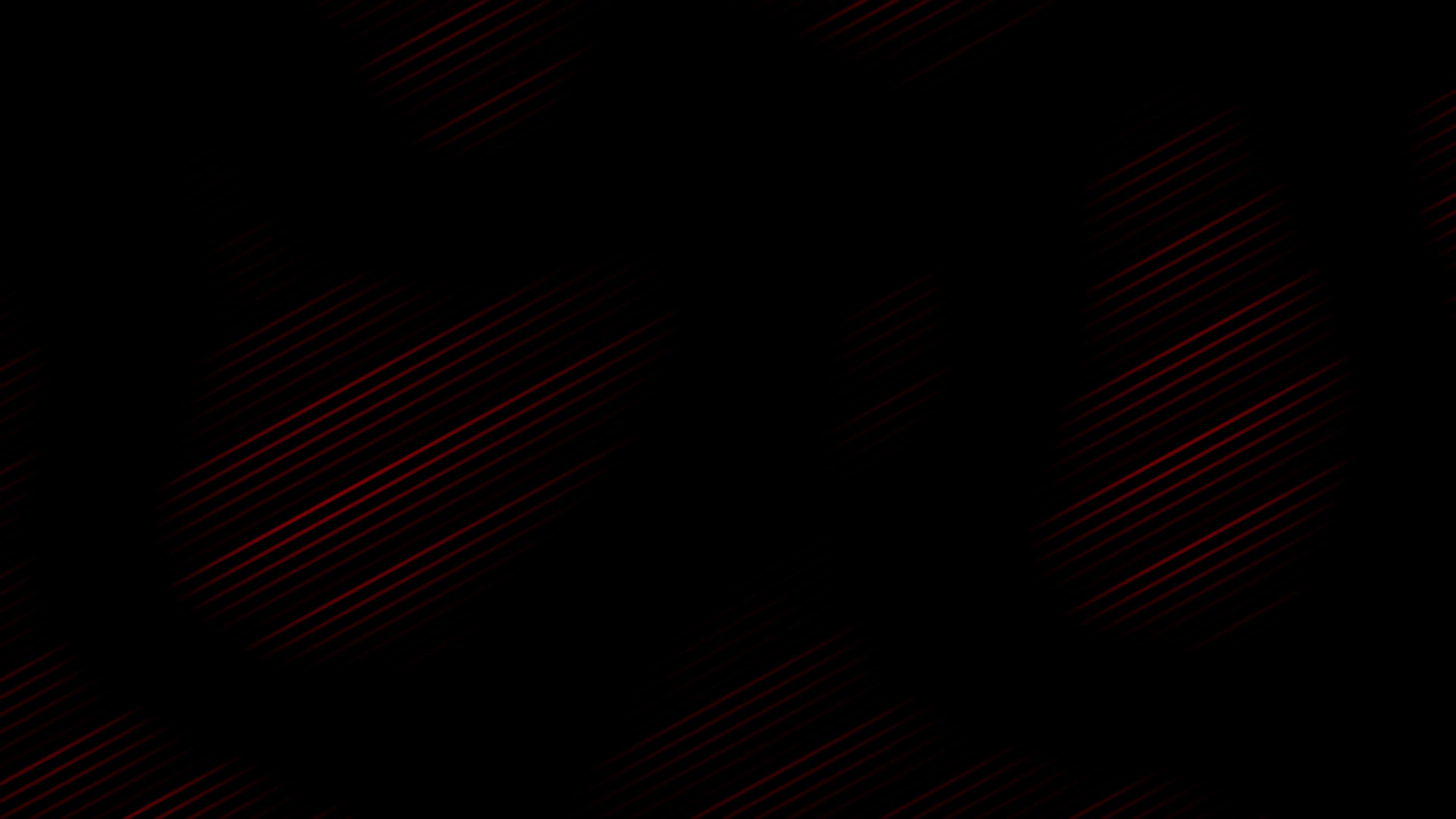Red Color Parallel Lines Pattern Flowing Over Black Background Loop Able Dark Background