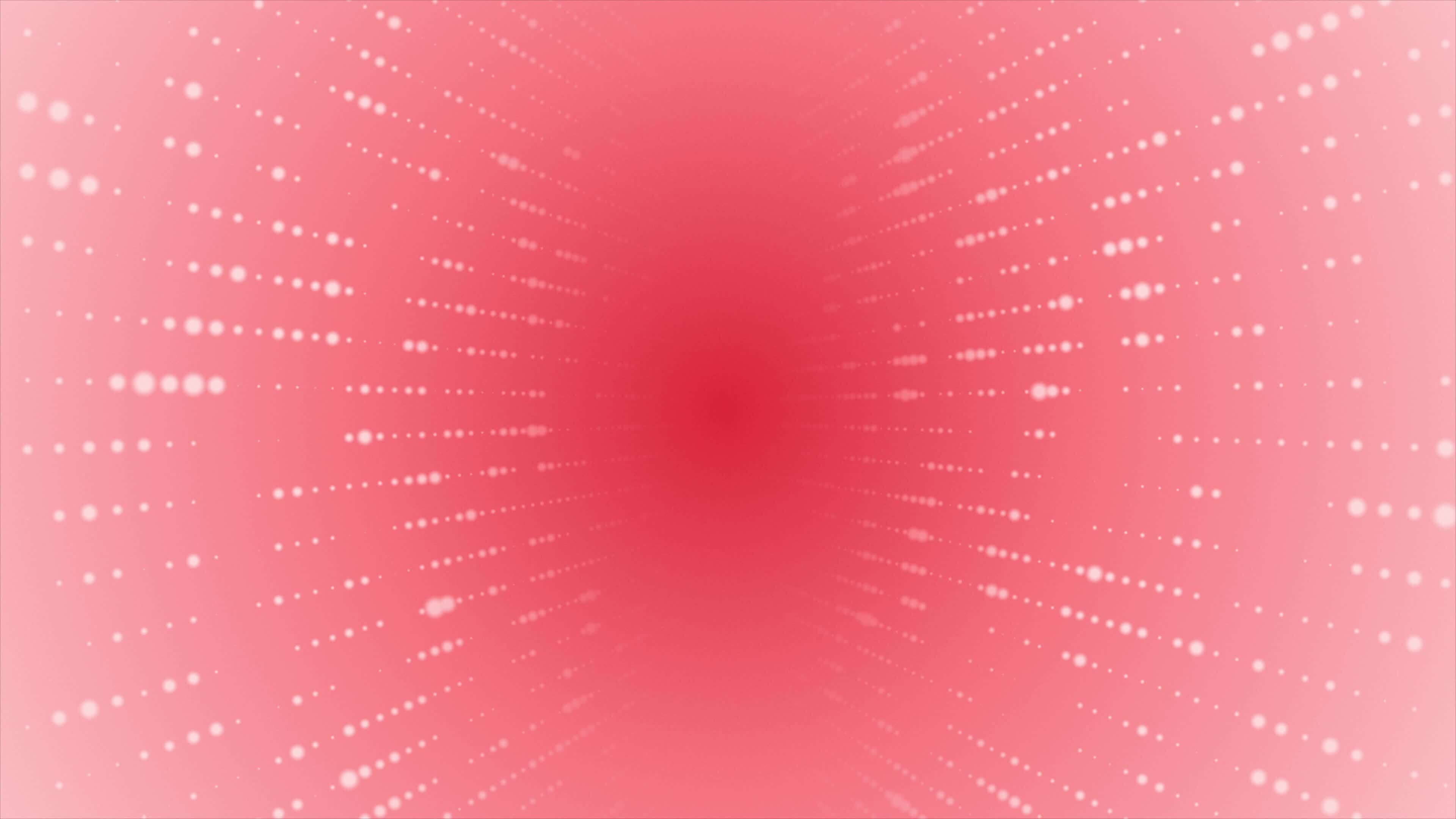 Red Color Shiny Hi Tech Digital Particles Appearing And Disappearing 3d Glitter Particles