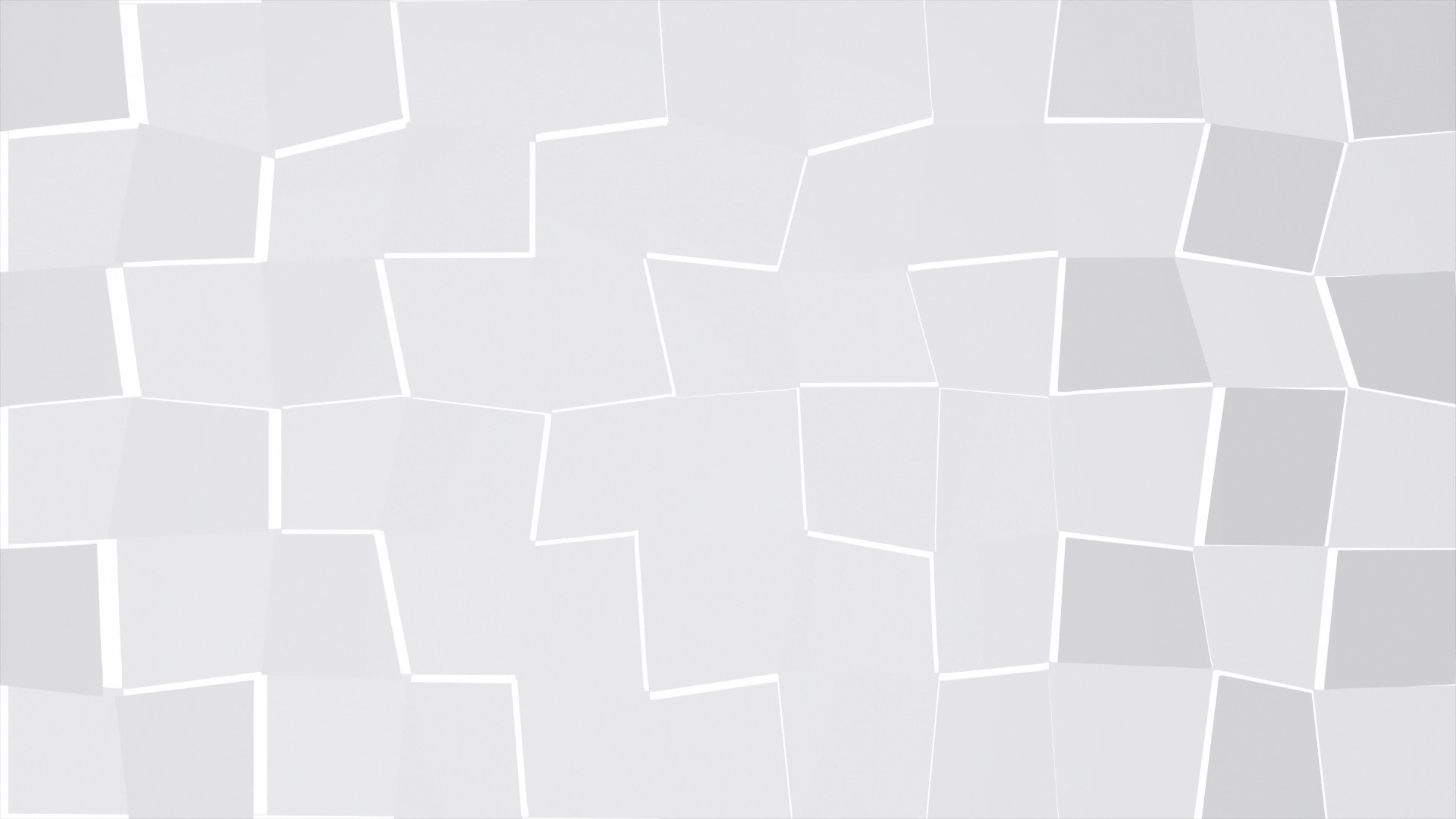 White Color Abstract Design Square Box Pattern Geometrical Loop Able
