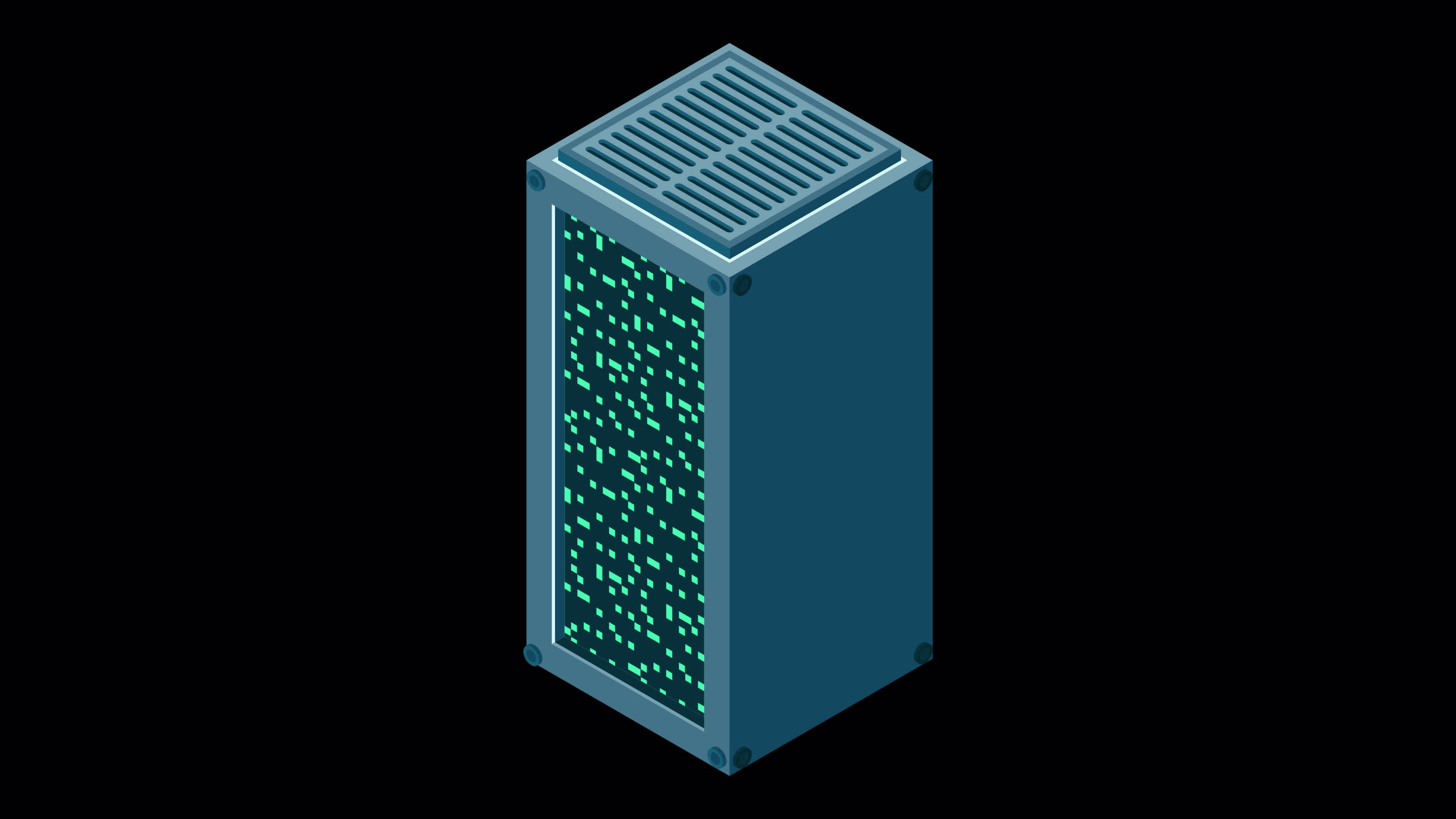 Isometric Server Animation Network Server Room 3d Computer Equipment