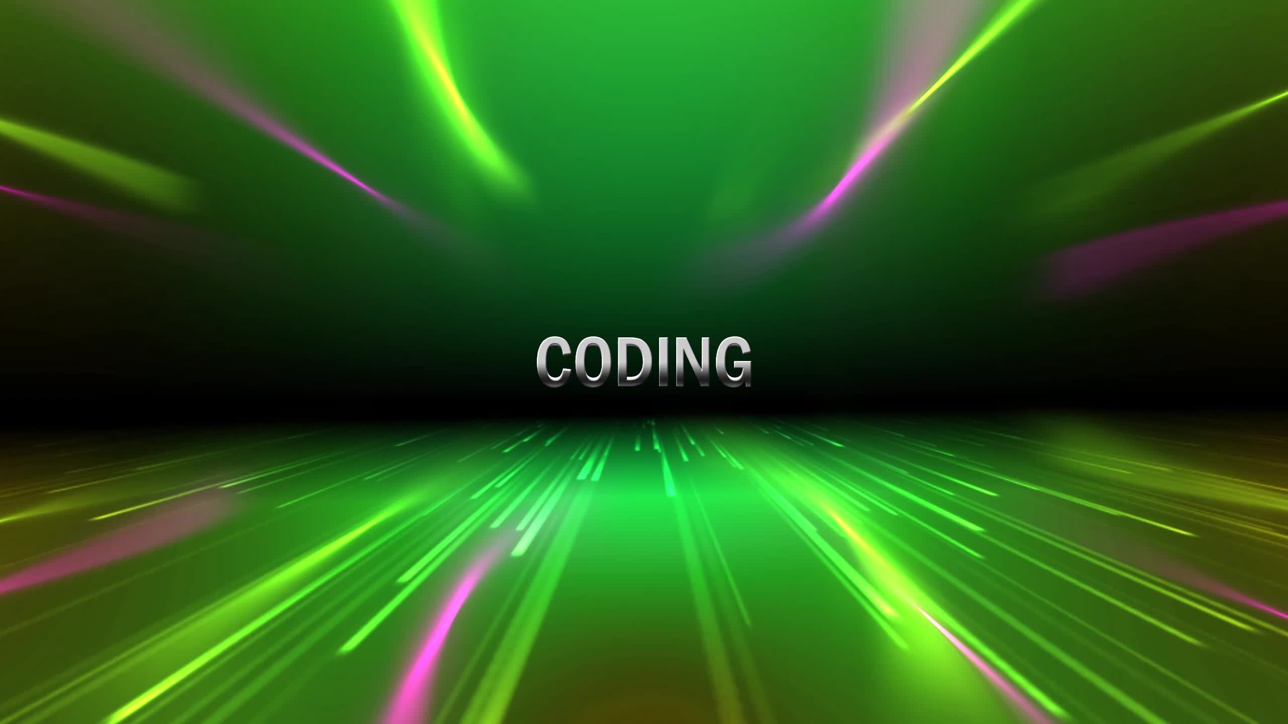 CODING DIGITAL HI TECH TEXT ANIMATION WITH 3D COLOURED BACKGROUND ...