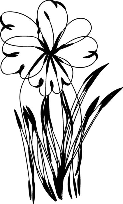 Black Line Flower Vector Art, Icons, and Graphics for Free Download