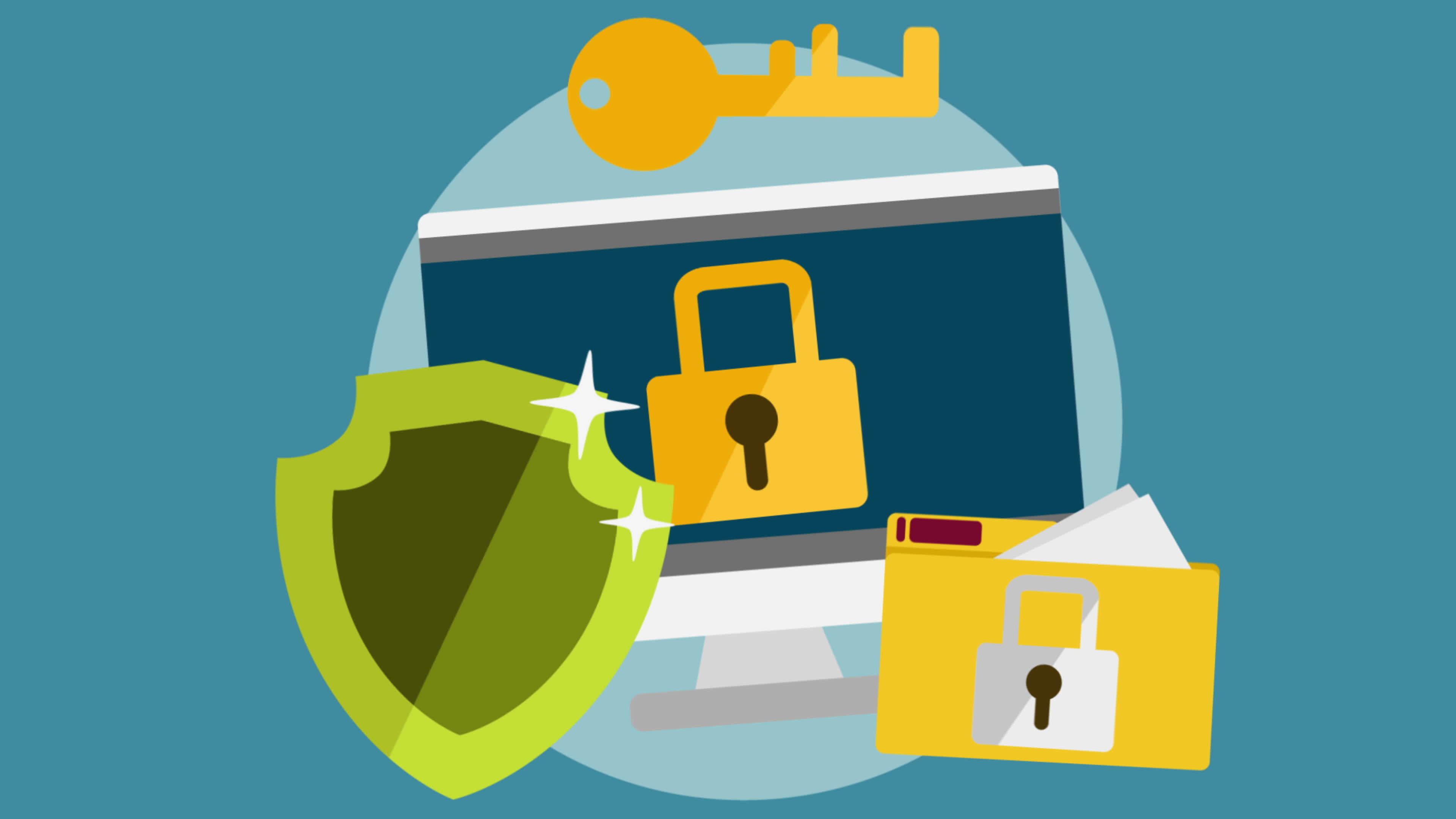 Online Security Confidental 2D Cartoon Animation 45731893 Stock Video ...