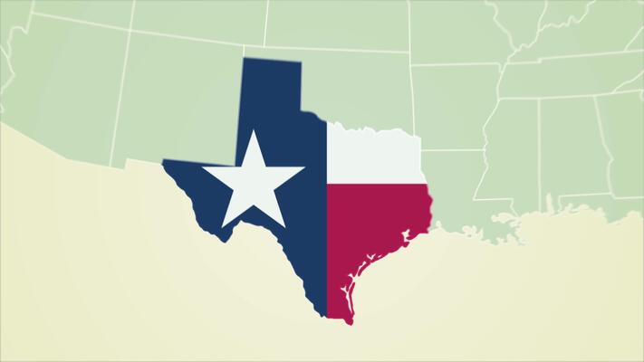 Texas Map Stock Video Footage for Free Download