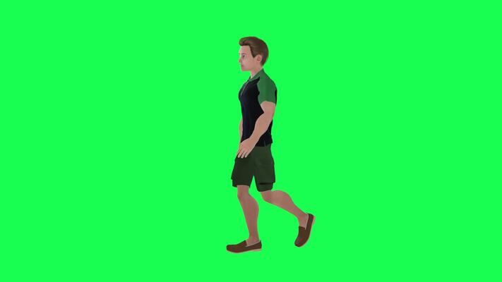 Man Walking Animation Stock Video Footage for Free Download
