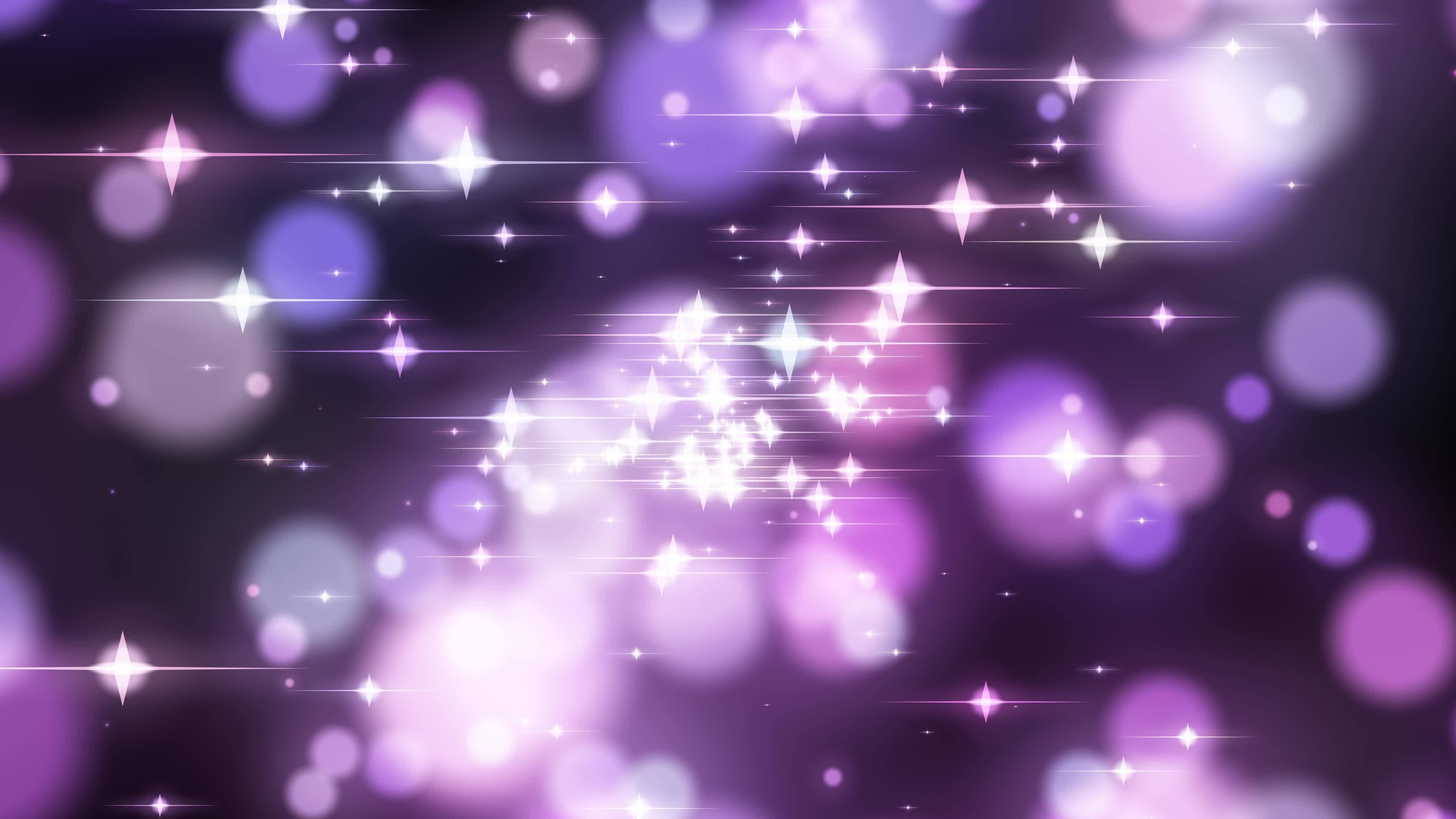 4k Abstract bokeh background loop with light particles on a dark background. animation footage ...