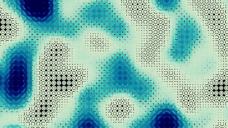 Abstract Digital Flowing Texture Of Bokeh Rings And Blurred Stains Seamless Loop Design