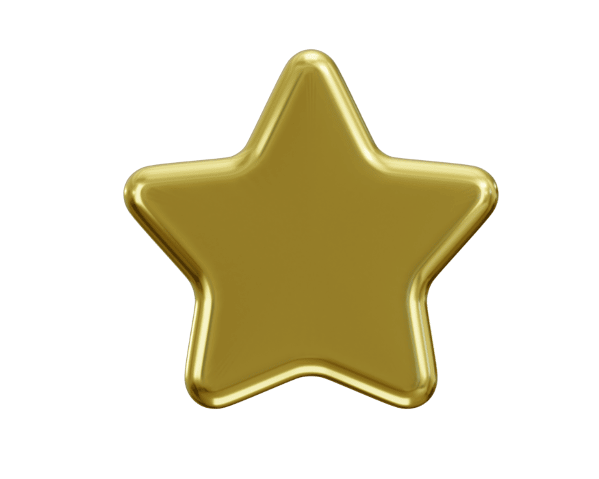 3d Gold Rendering Star PNGs for Free Download