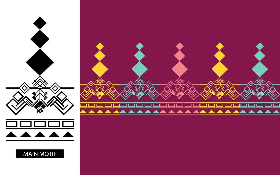 Sarawak Motif Vector Art Icons And Graphics For Free Download