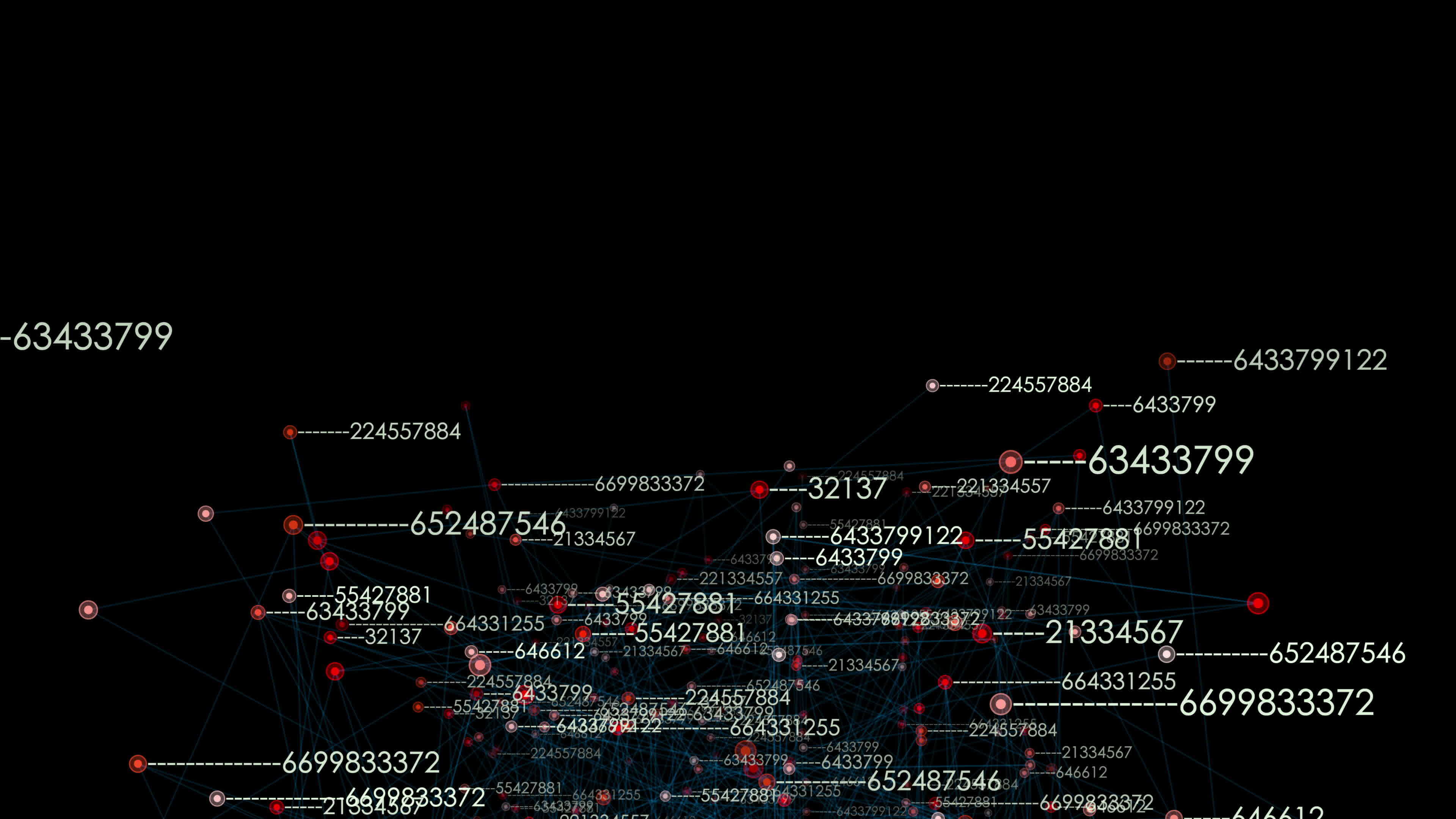 Data Code Numbers Network Information Animation Background 45881571 ...