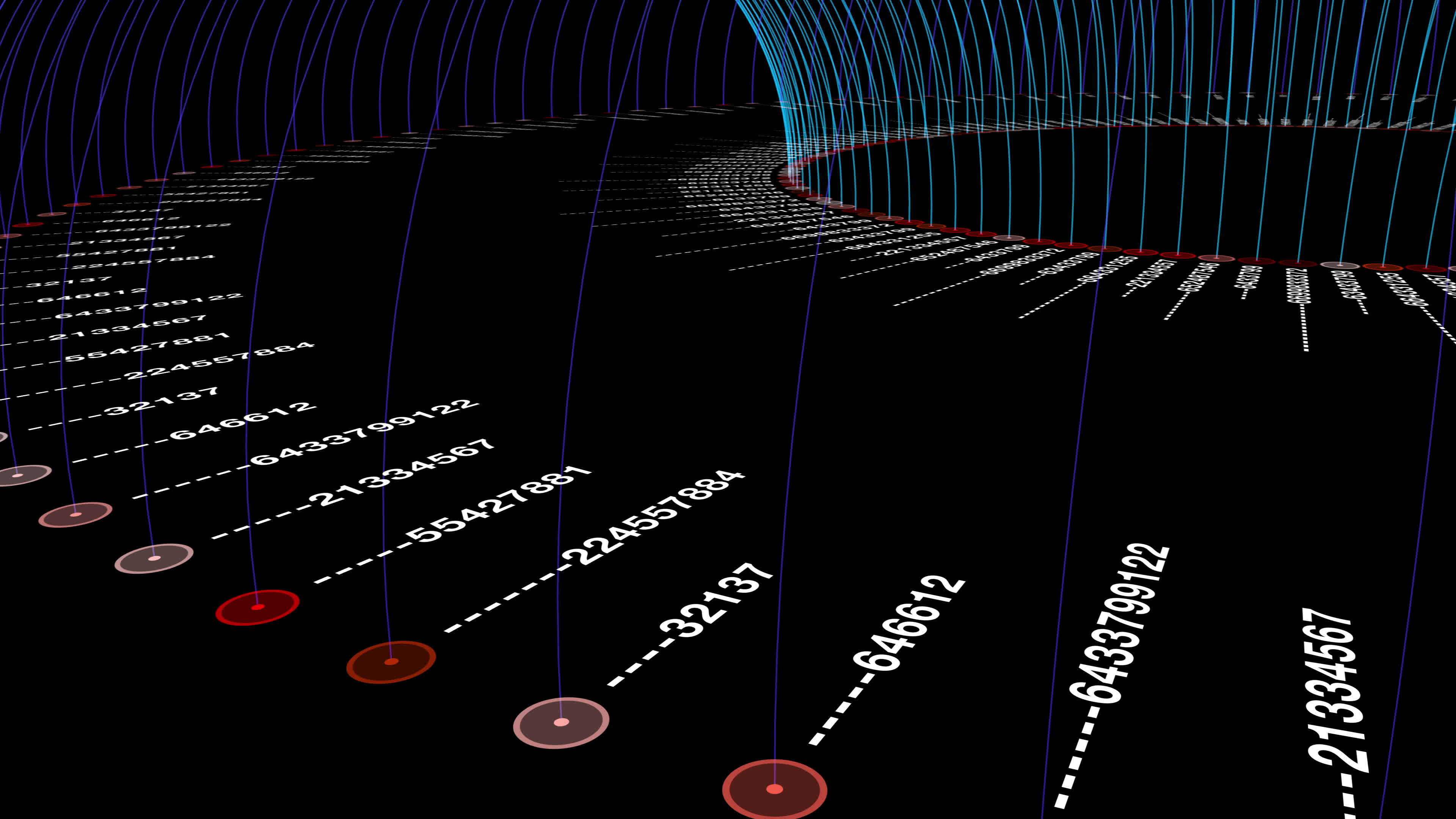 Data Code Numbers Network Information Animation Background 45881725 ...