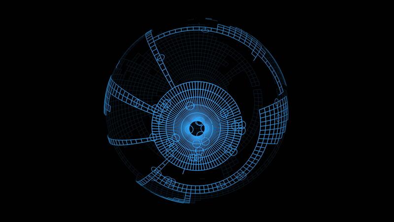 Illuminated Glowing Graphic Element Shape Particles Background 45881854