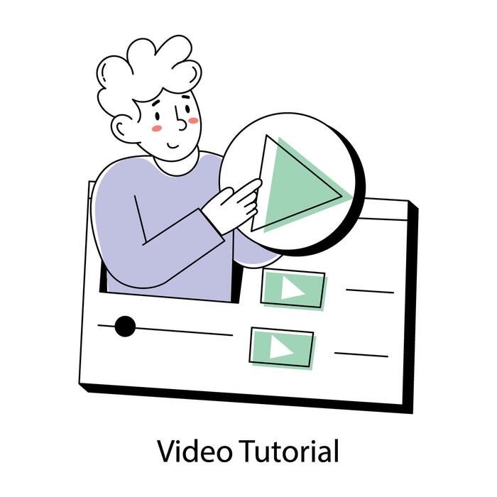 Video Tutorial Icon Vector Art, Icons, and Graphics for Free Download