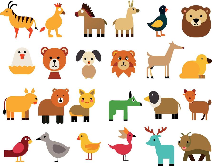 2d Animals Vector Art, Icons, and Graphics for Free Download