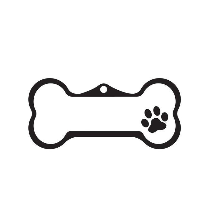 Dog Bone Tag Vector Art, Icons, and Graphics for Free Download