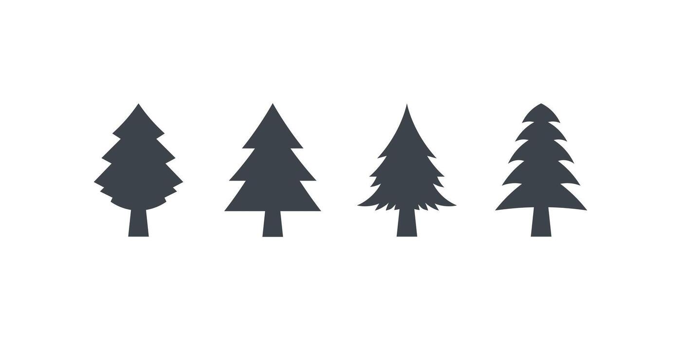 Pine Tree Line Vector Art, Icons, and Graphics for Free Download