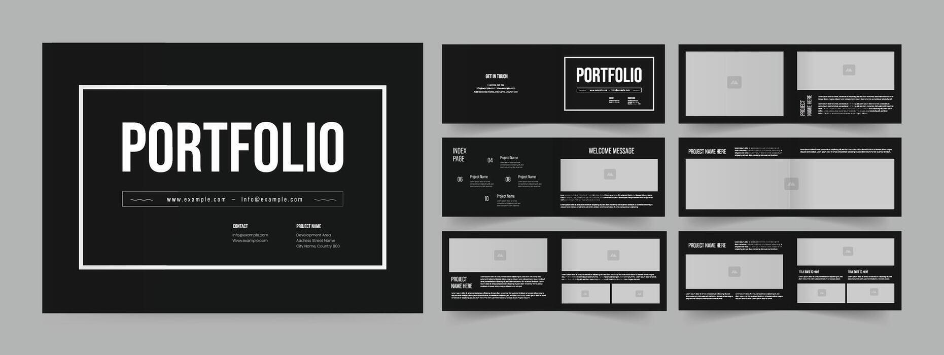 Portfolio Template Psd Vector Art, Icons, and Graphics for Free Download