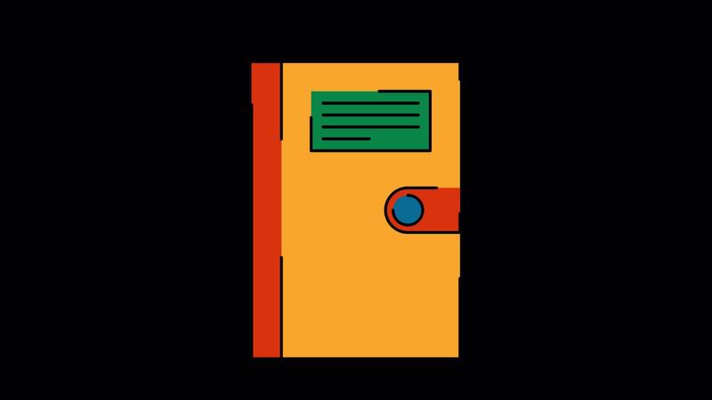 Animated Notebook Stock Video Footage for Free Download