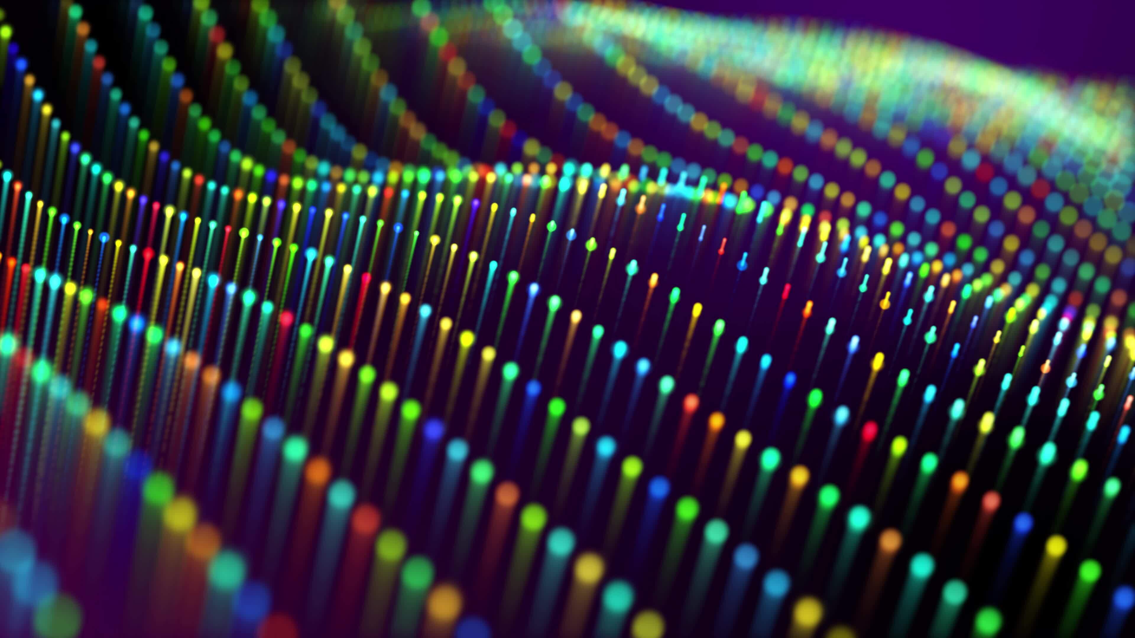 Multicolor wave flow animation of smoothly moving colorful particles on ... Multicolor wave flow animation of smoothly moving colorful particles on ...