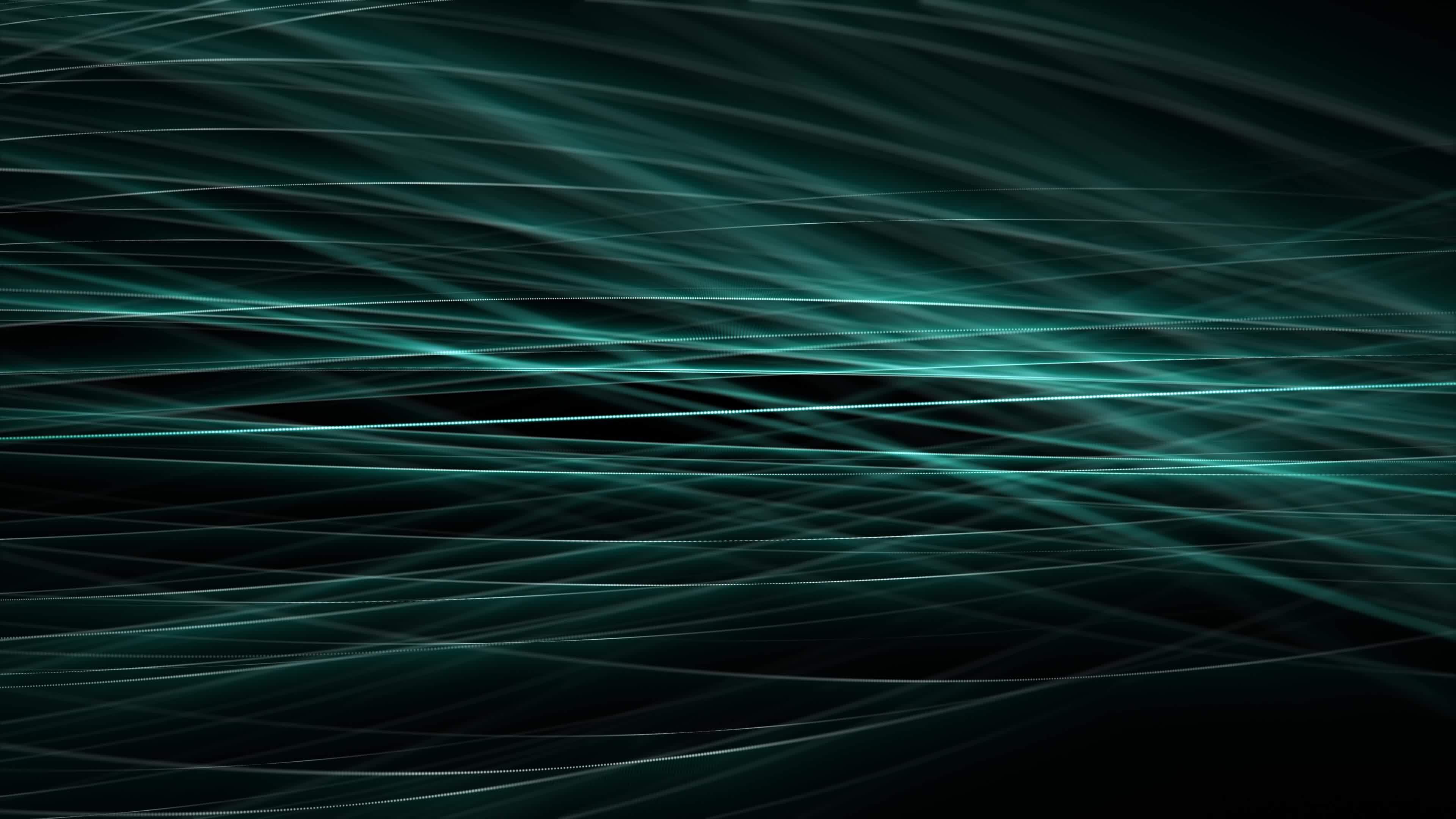 Loop Animation Of Dark Abstract Background With Light Blue Wavy Lines Elegant Design