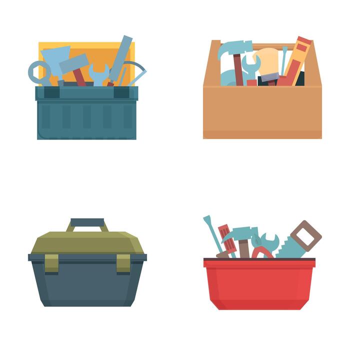 Handyman Toolbox Vector Art, Icons, and Graphics for Free Download