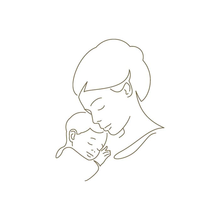 Mother And Baby Line Art Vector Art, Icons, and Graphics for Free Download