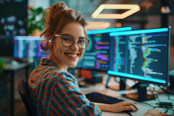 Happy Programmer Stock Photos, Images and Backgrounds for Free Download