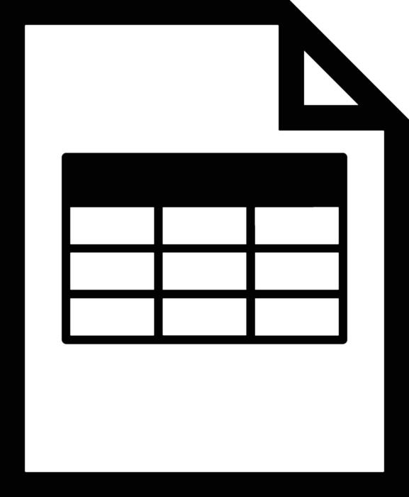 Data Table Vector Art, Icons, and Graphics for Free Download