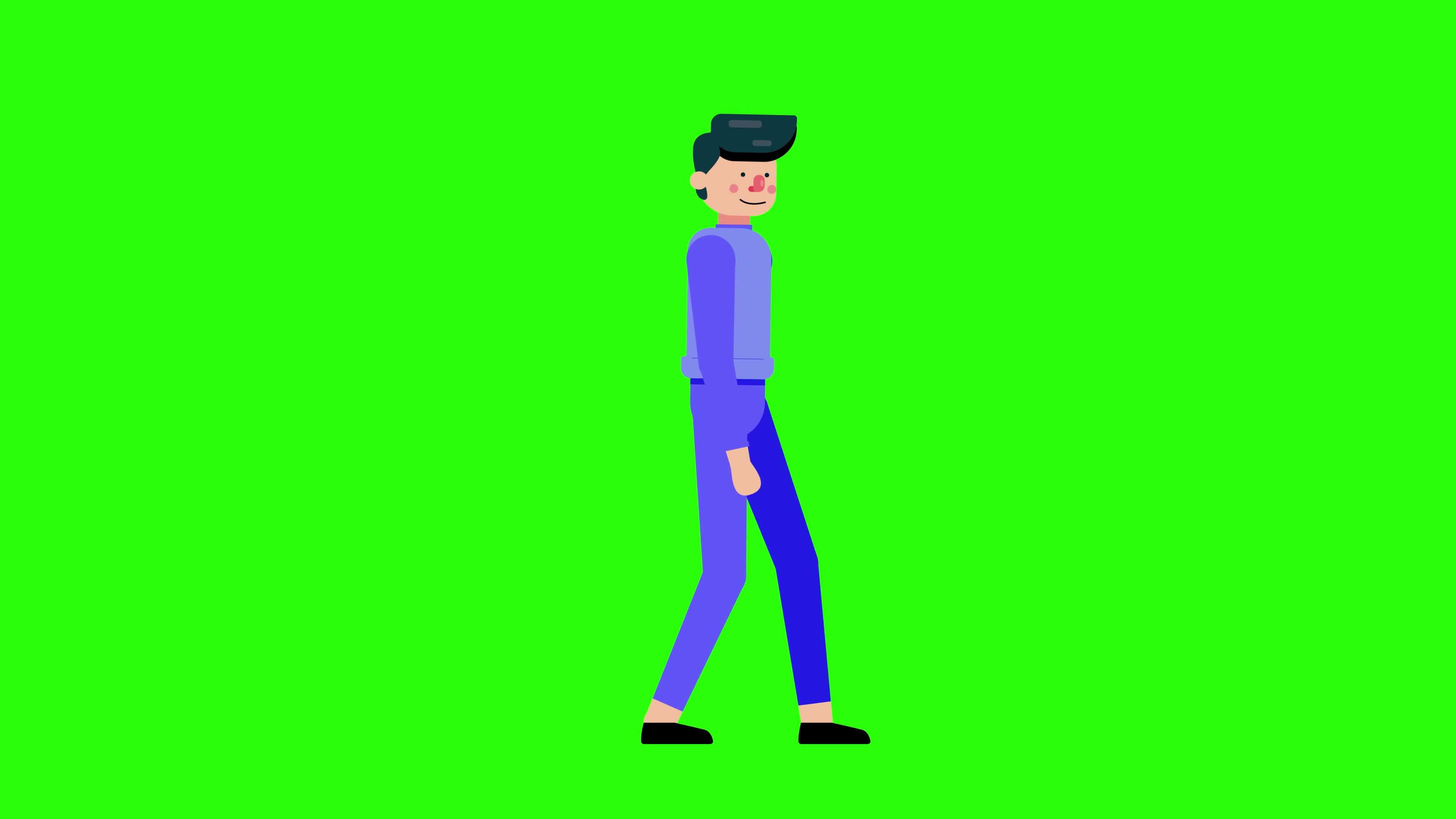 Walk Cycle Animation 46296947 Stock Video At Vecteezy