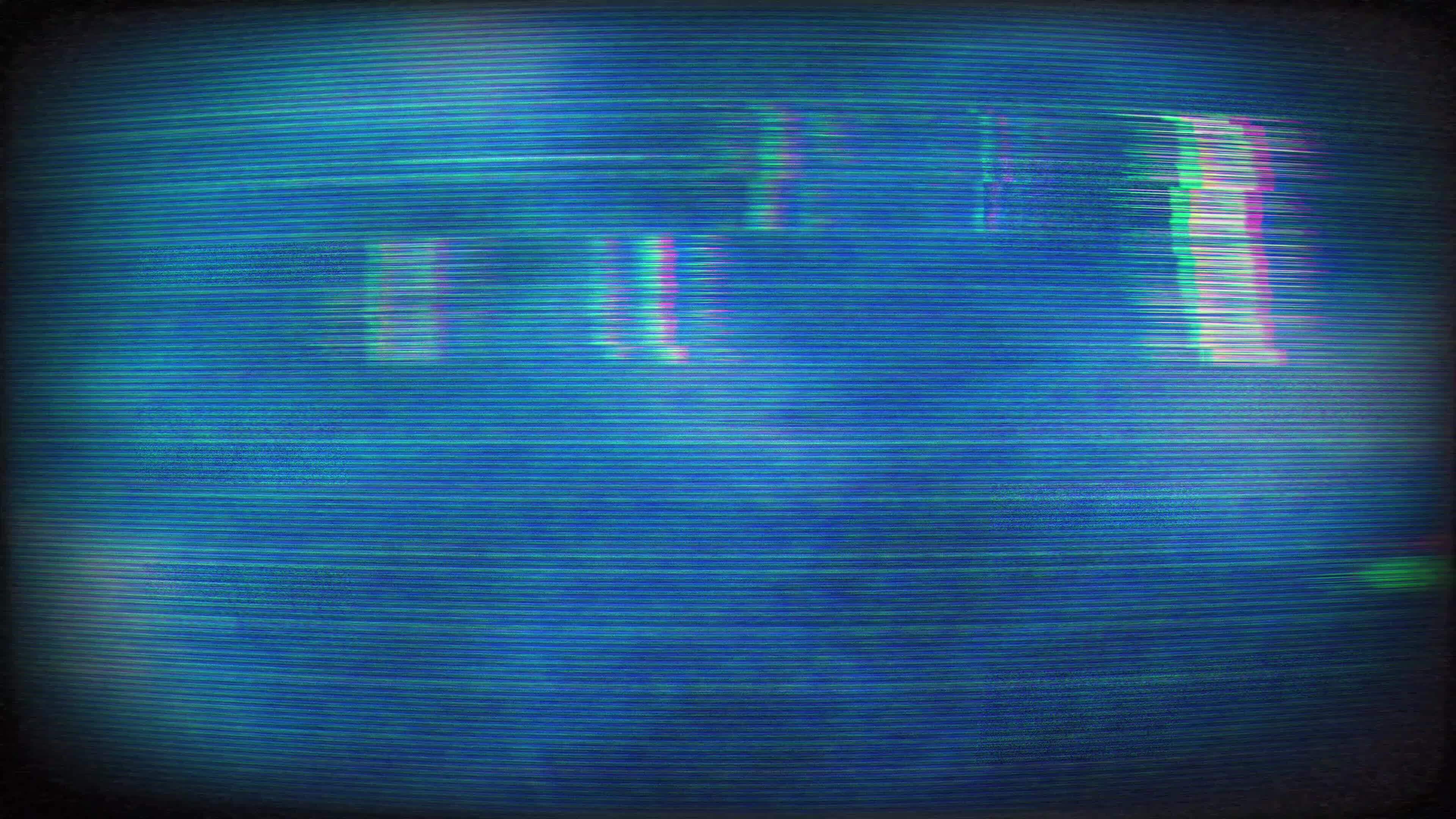 a blue television screen with a blurry image 46298117 Stock Video at Vecteezy