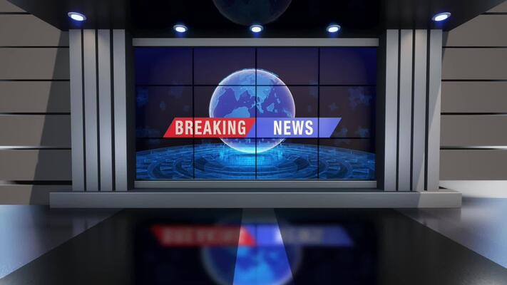 News Anchor Background Stock Video Footage for Free Download