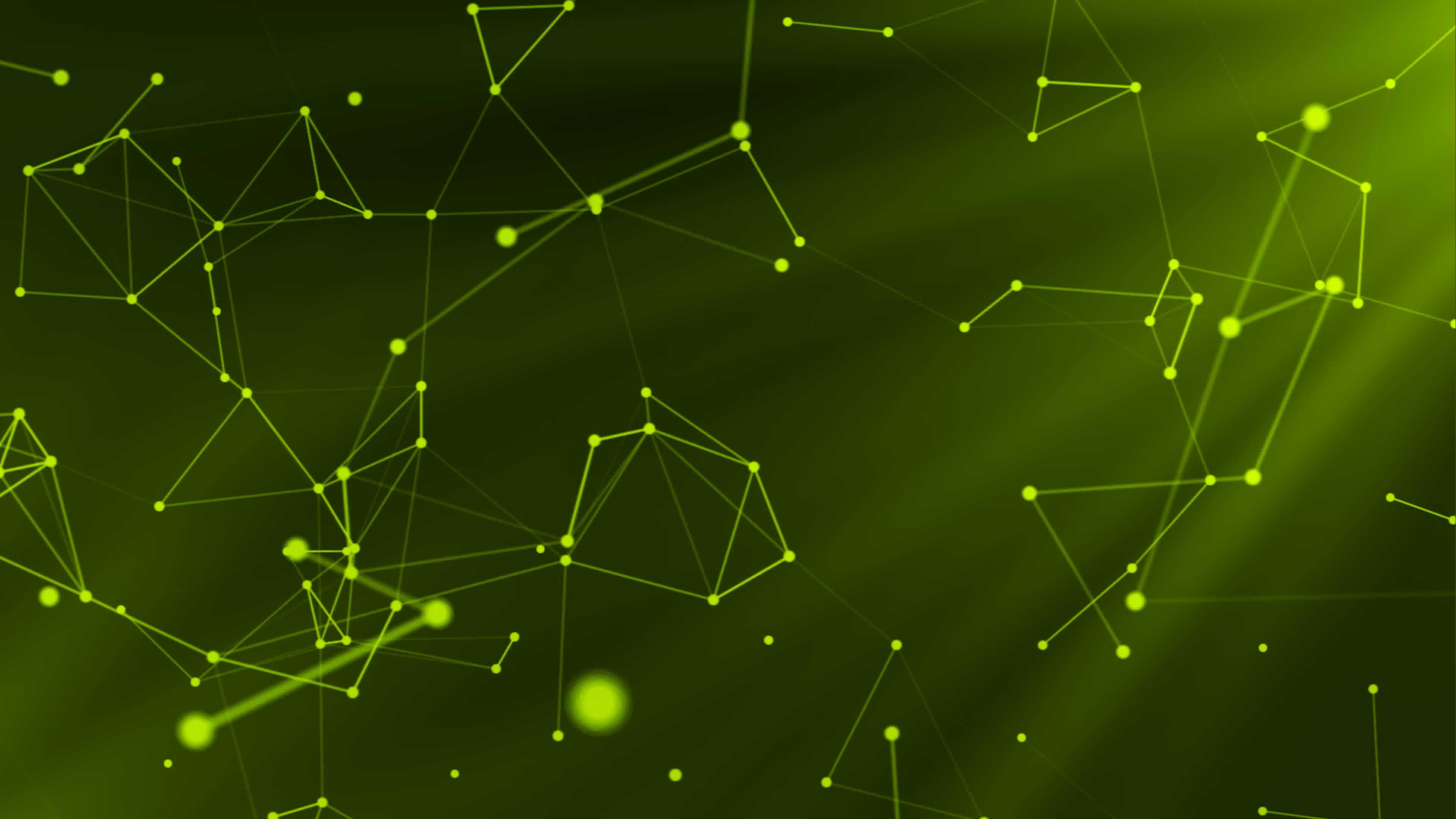 Plexus Of Abstract Neon Geometrical Lines With Moving Triangles And Dots Motion 3d Colorful