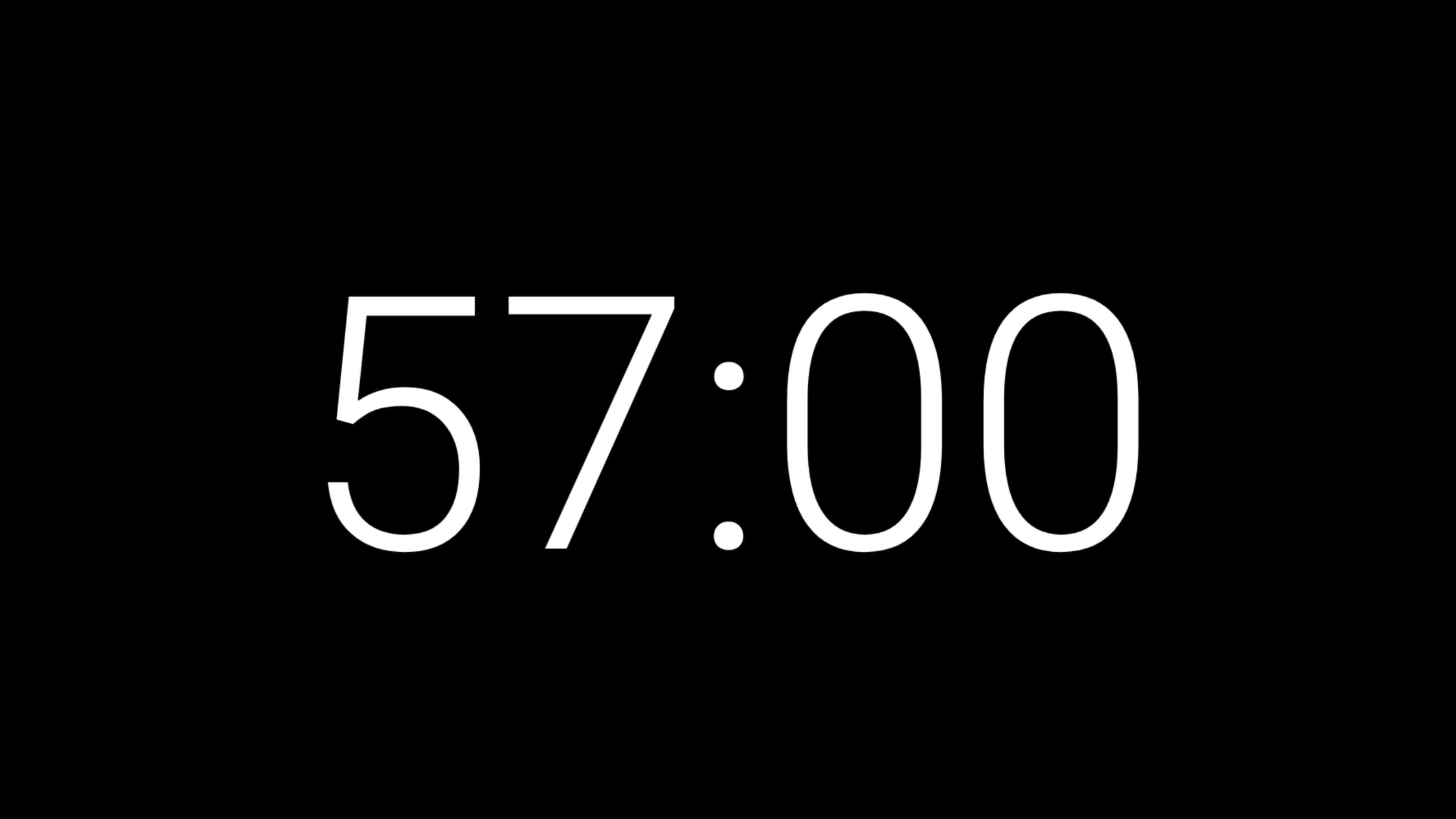 60 Seconds Countdown Timer On Black Background Suitable For Concepts Of Time Deadlines 46302548