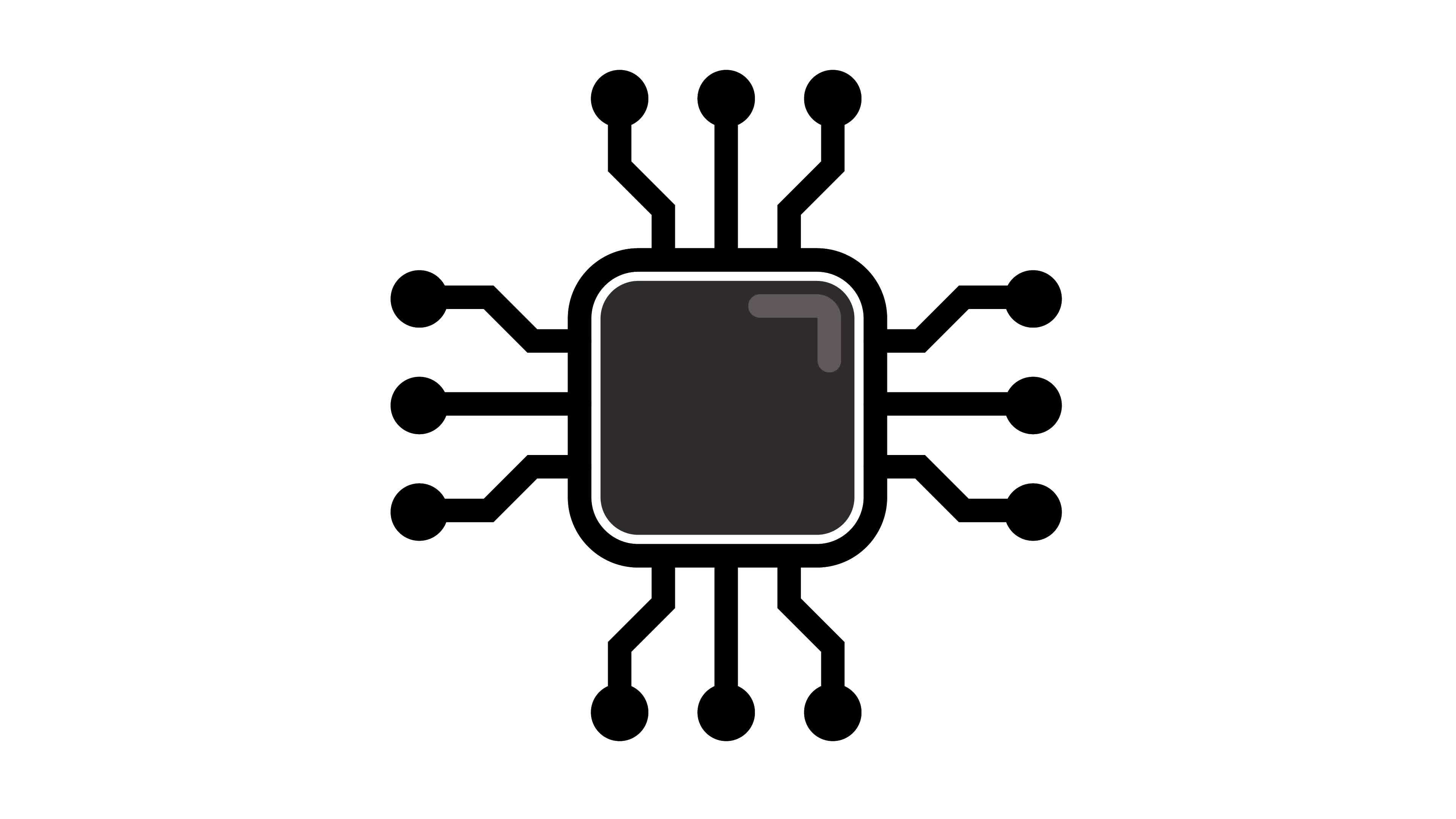 processor computer animated icon ai artificial intelegent 46302583 ...