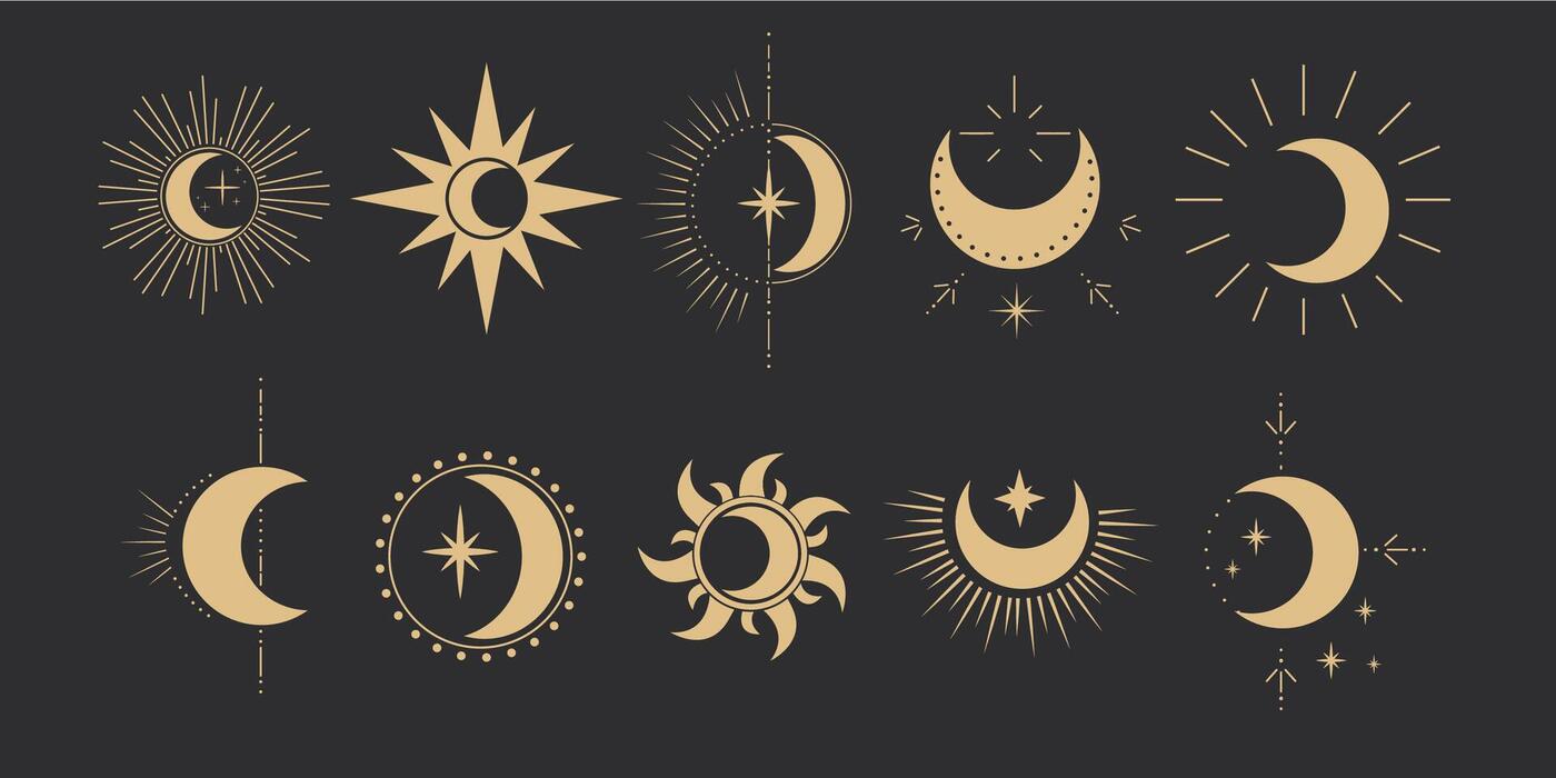 Celestial Symbols Vector Art, Icons, and Graphics for Free Download
