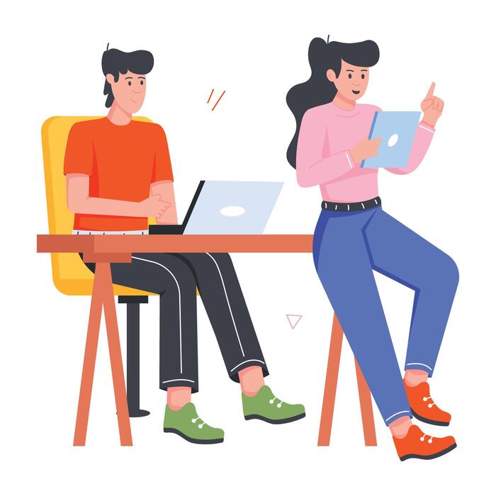 Pair Work Vector Art, Icons, and Graphics for Free Download