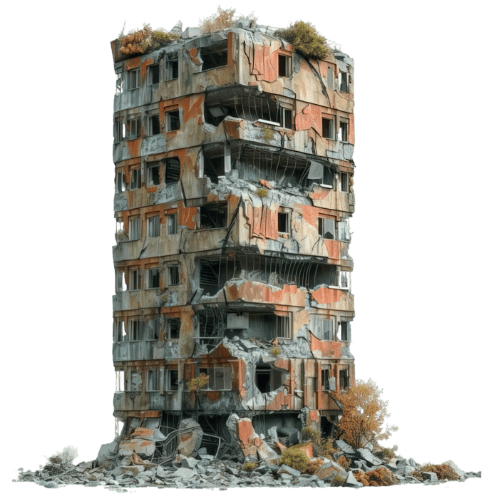 Destroyed Building PNGs for Free Download