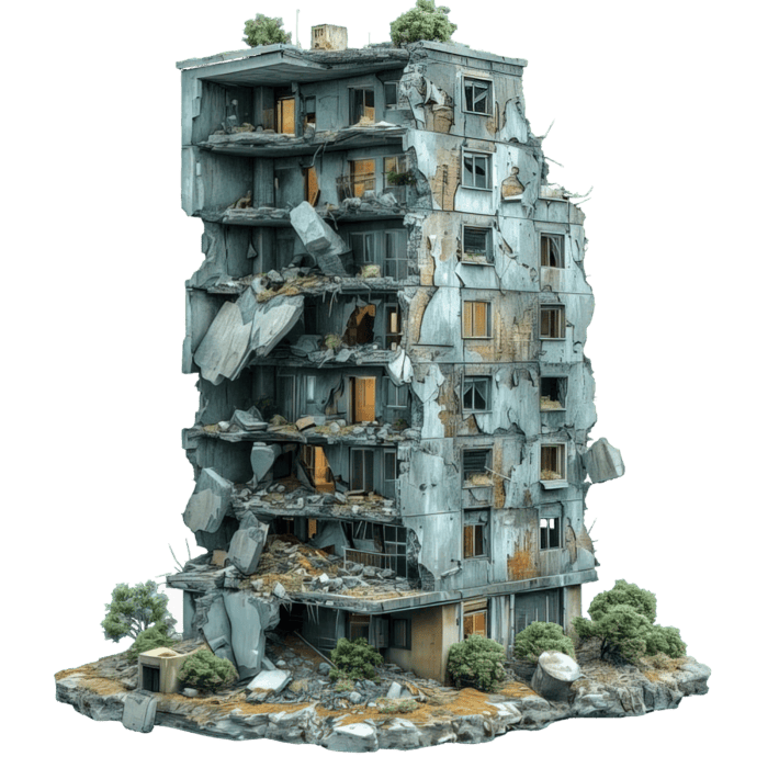 Destroyed Buildings PNGs for Free Download