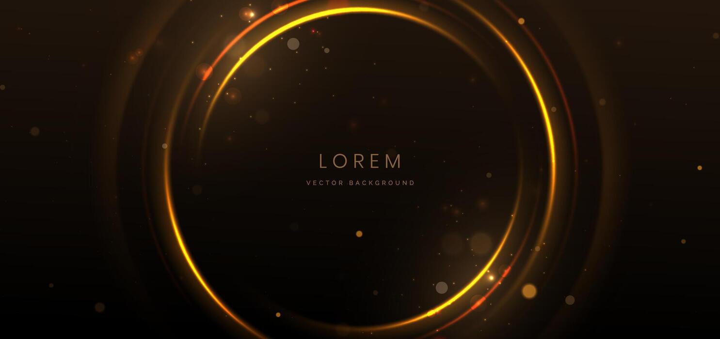 Golden Light Circle Vector Art, Icons, and Graphics for Free Download