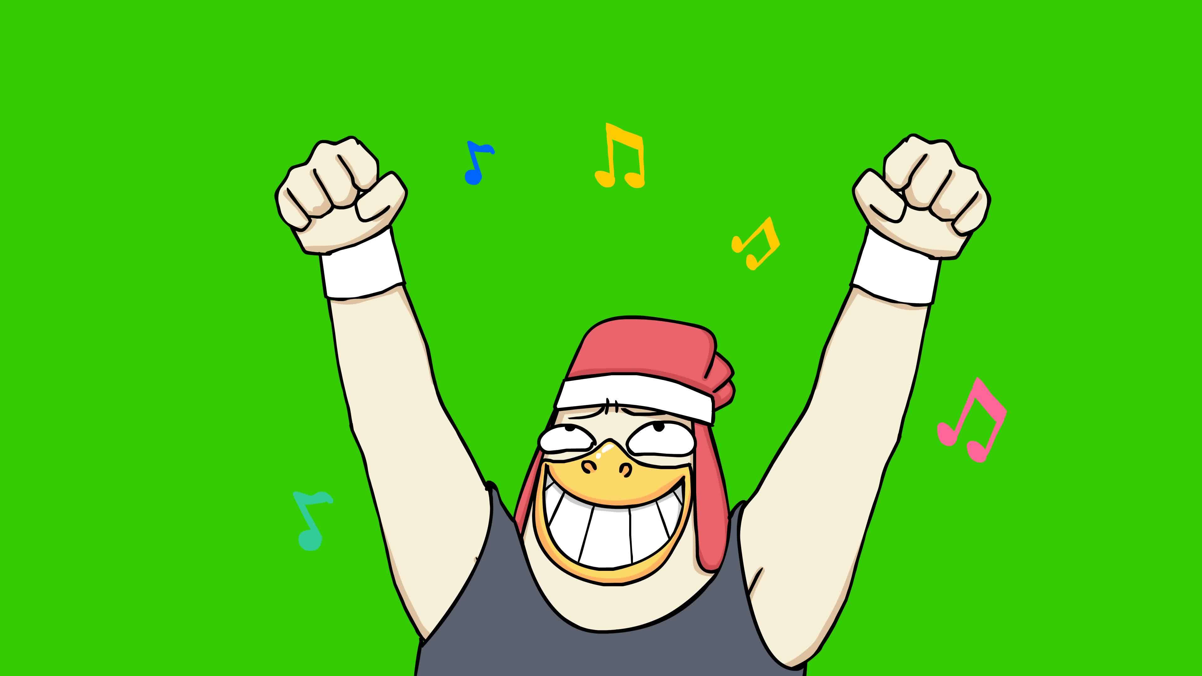 Animated Dancing With Raised Hands Spinning 46401128 Stock Video At Vecteezy
