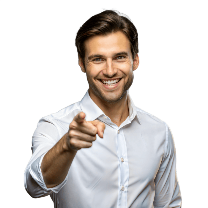Guy Pointing PNGs for Free Download