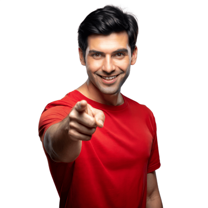 Guy Pointing PNGs for Free Download