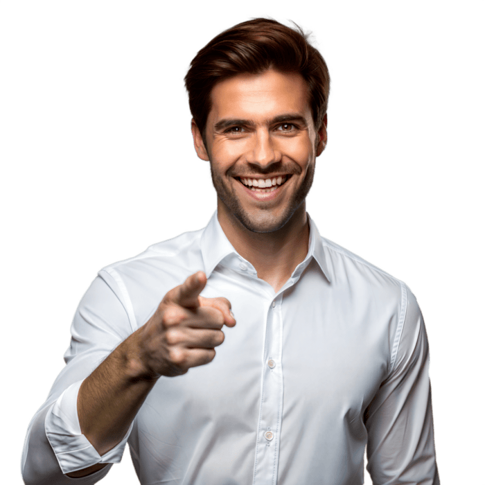 Guy Pointing PNGs for Free Download