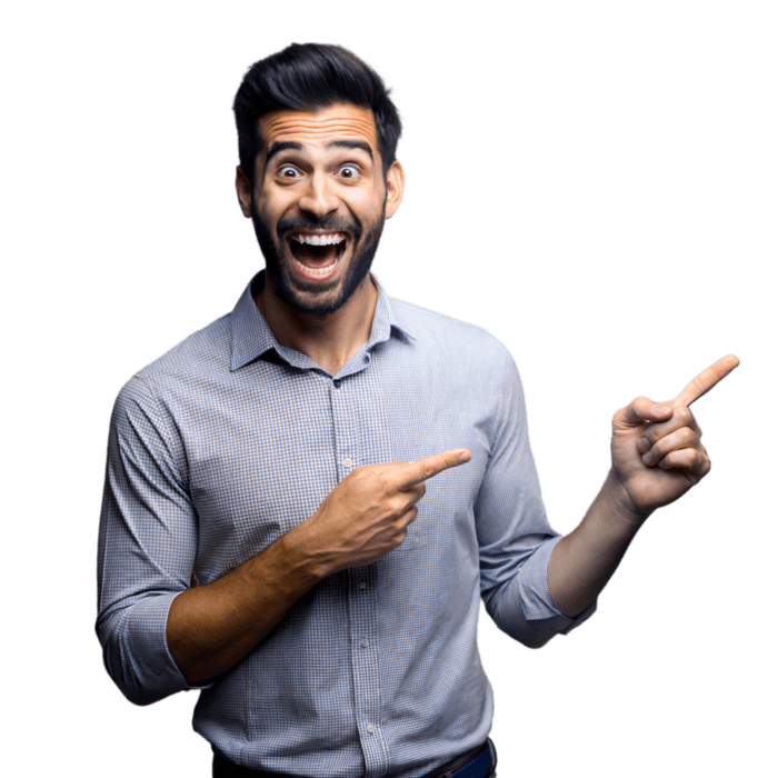 Guy Pointing PNGs for Free Download