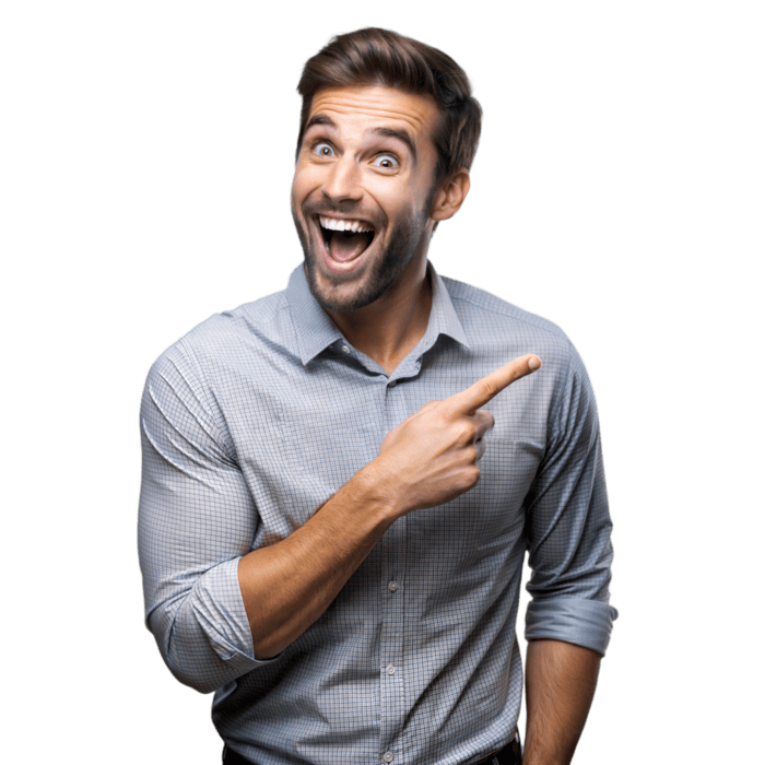 Guy Pointing PNGs for Free Download