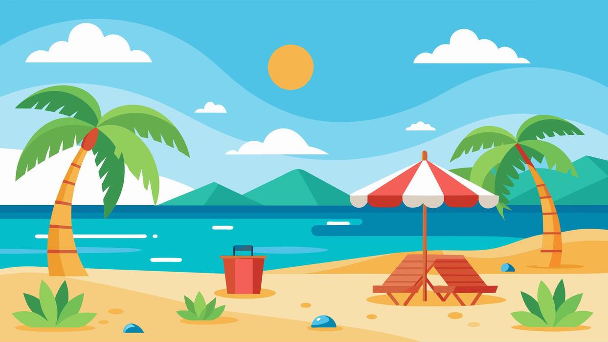 Page 10 | Beach Scene Vector Art, Icons, and Graphics for Free Download