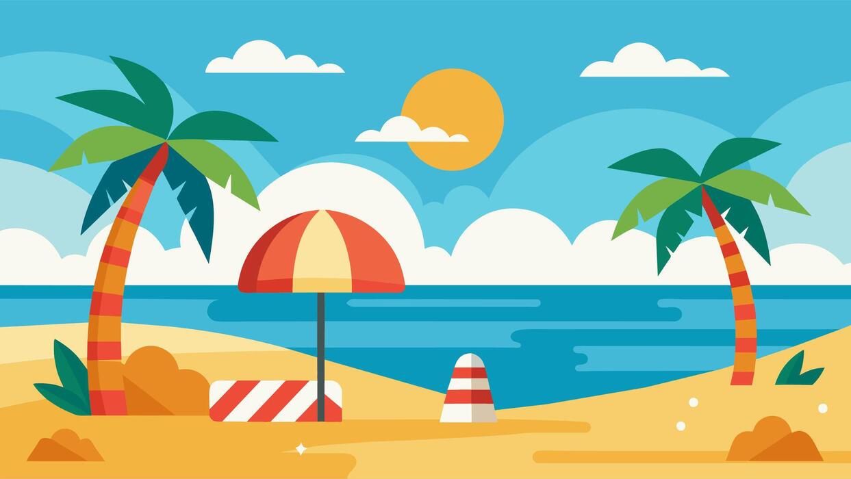 Page 11 | Beach Scene Vector Art, Icons, and Graphics for Free Download